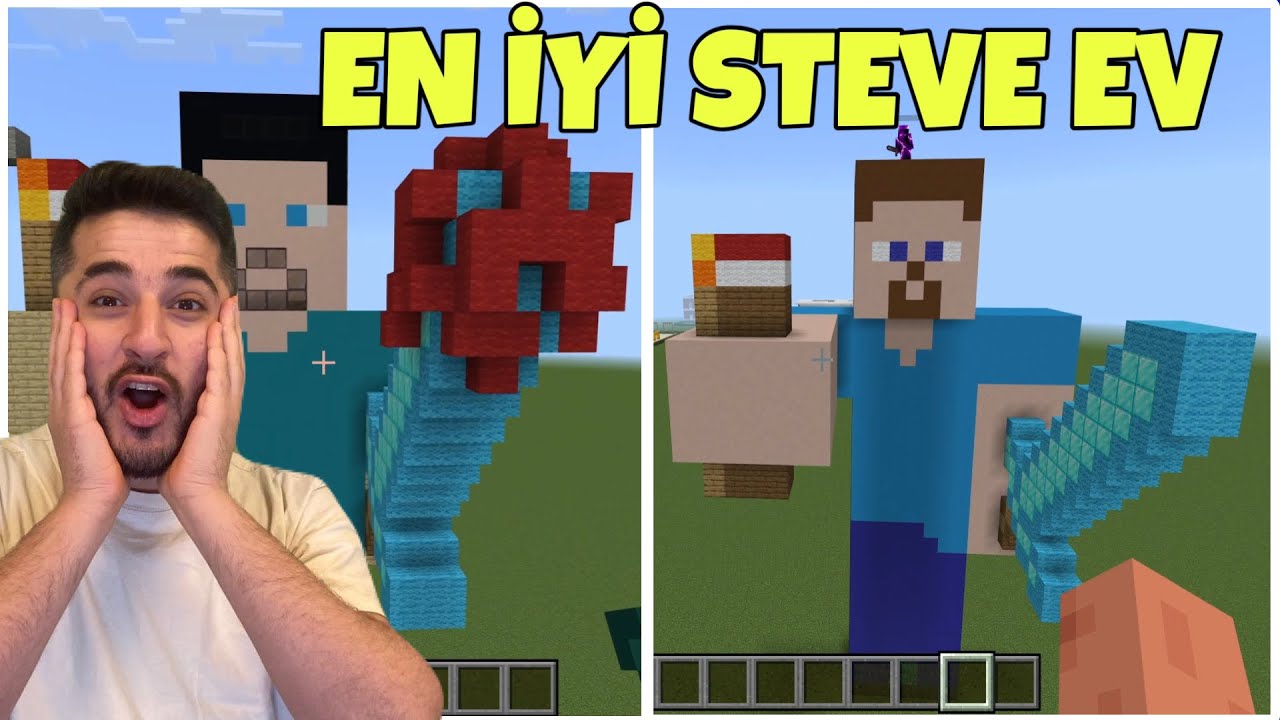 24 SAATTE EN İYİ STEVE EV! -MINECRAFT - YouTube