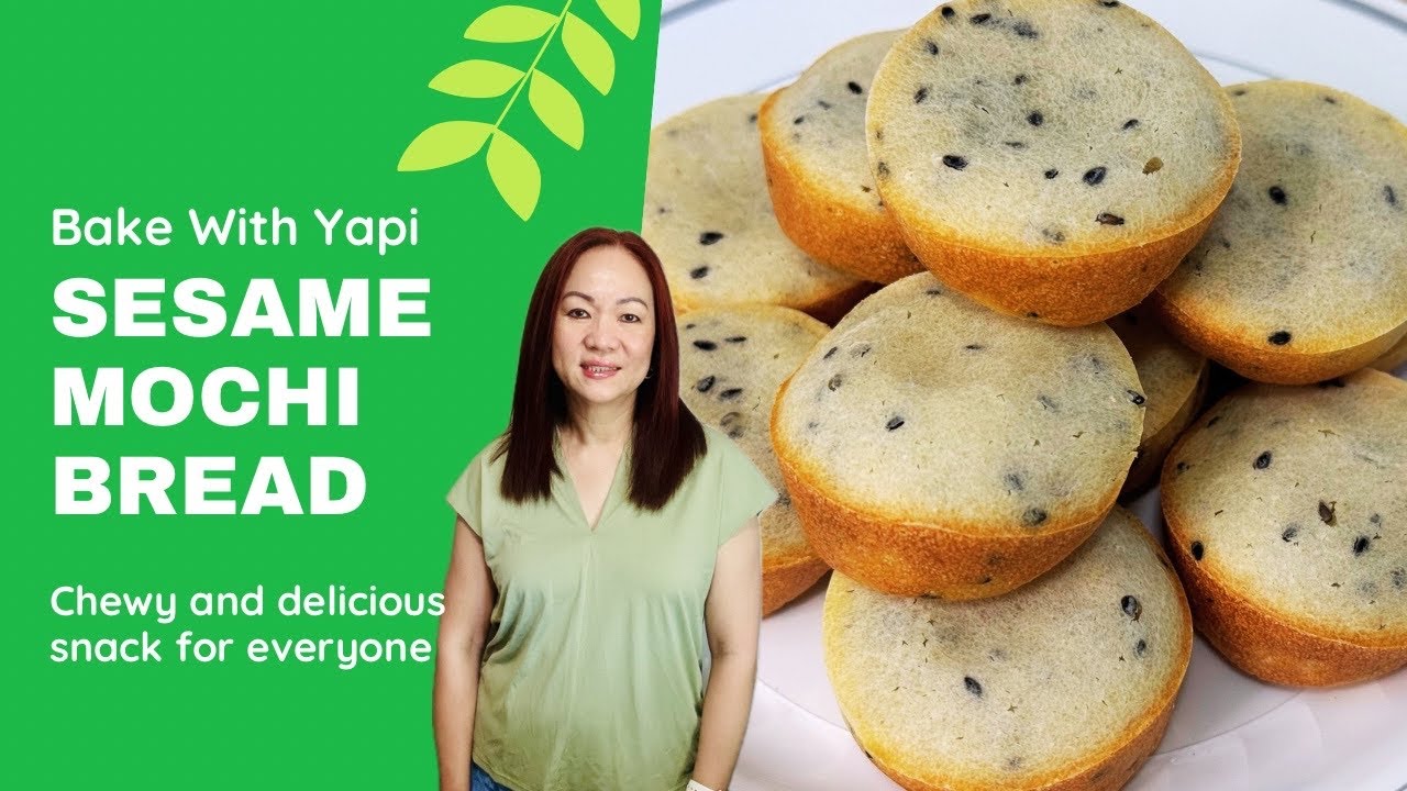 SESAME MOCHI BREAD @BAKEWITHYAPI - YouTube