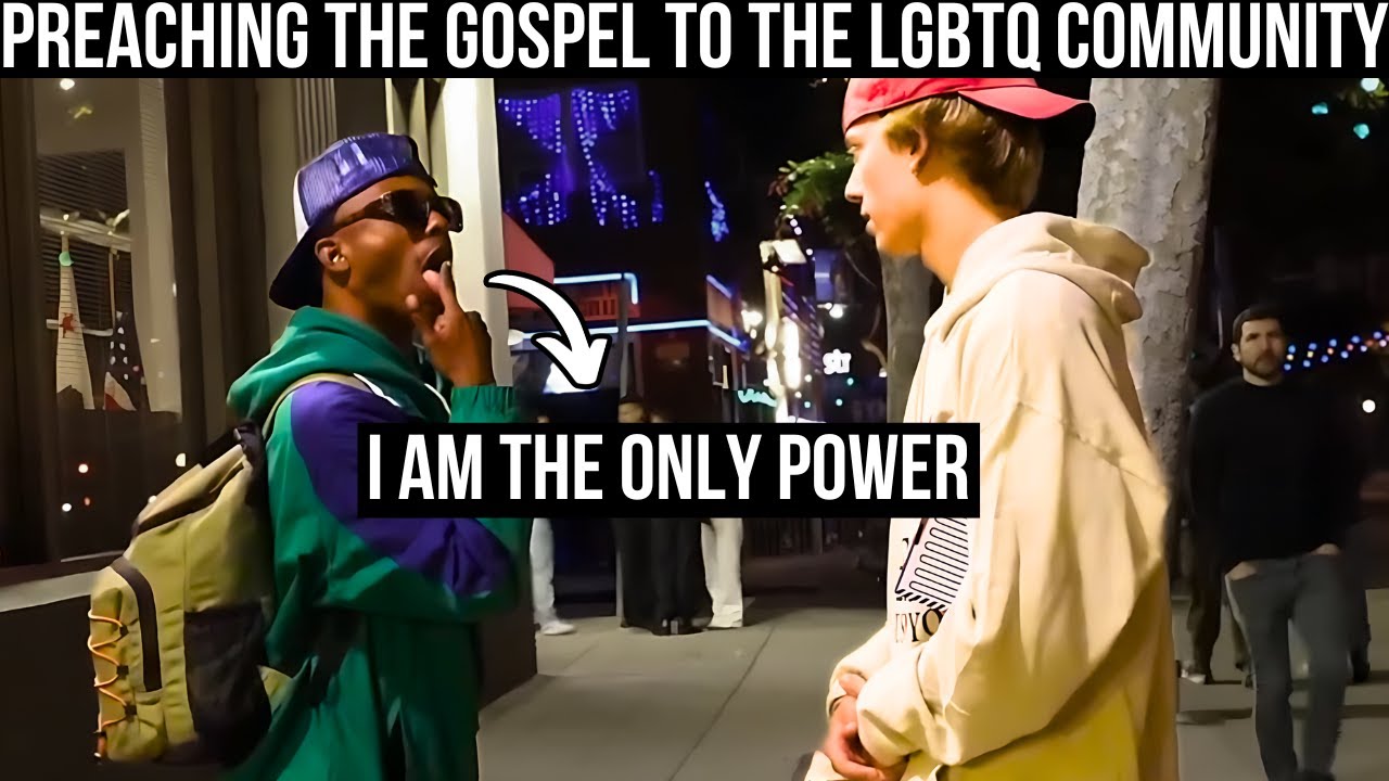 Street Preacher PRAYS For CRAZY Guy - YouTube