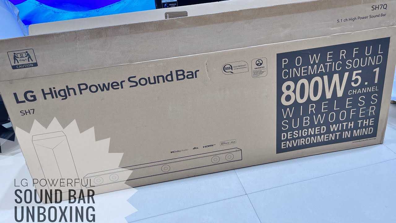 LG Powerful 800W soundbar SH7Q | Unboxing | Review #unboxing #review ...
