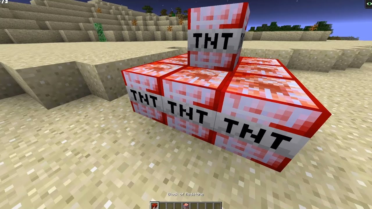 What if 10.000 tnt explode in minecraft - YouTube