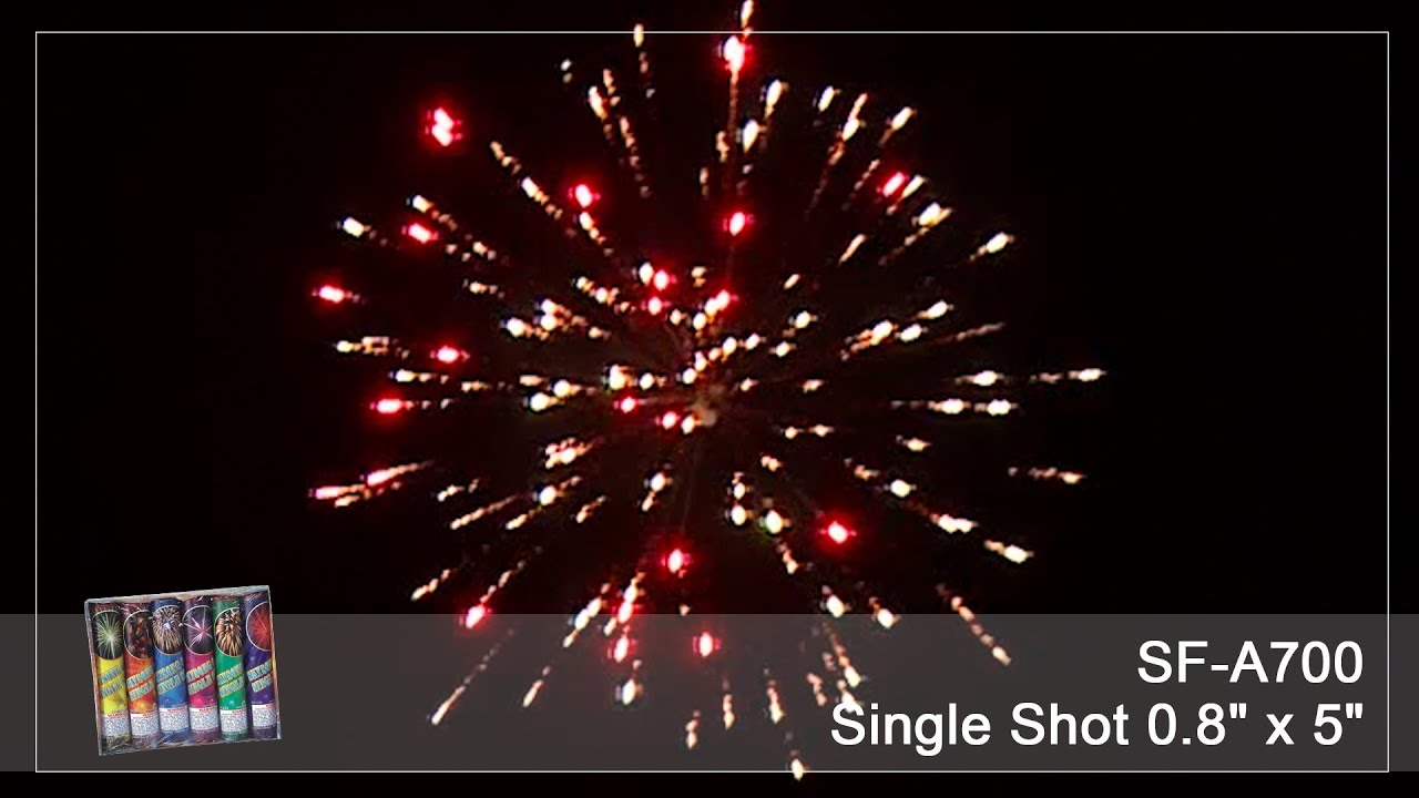 SKYSONG FIREWORKS｜SF-A700 Single Shot 0.8" x 5" - YouTube