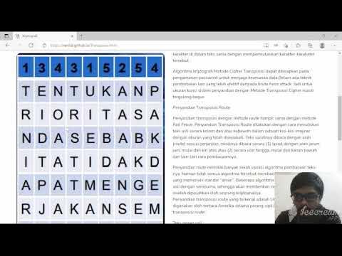 TEORI ALGORITMA KRIPTOGRAFI KLASIK : CAESAR, VIGENERE, TRANSPOSITION, AFFINE, HILL DAN ENIGMA ...