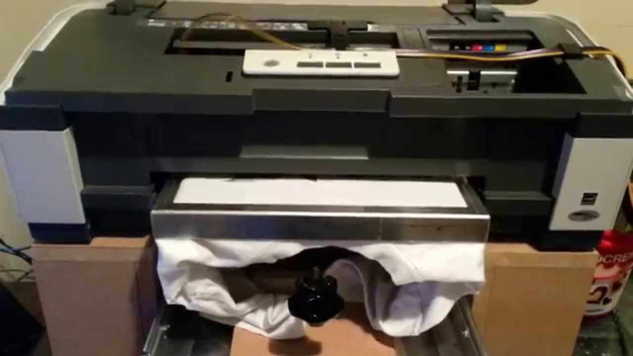 Epson b1100 dtg test 1 - YouTube