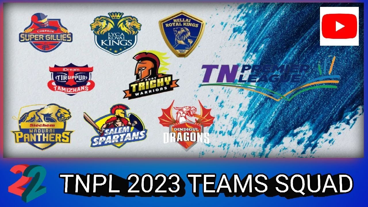 TNPL Teams | TNPL Squads | Tamilnadu Premier League | TNPL 2023 | tnpl ...