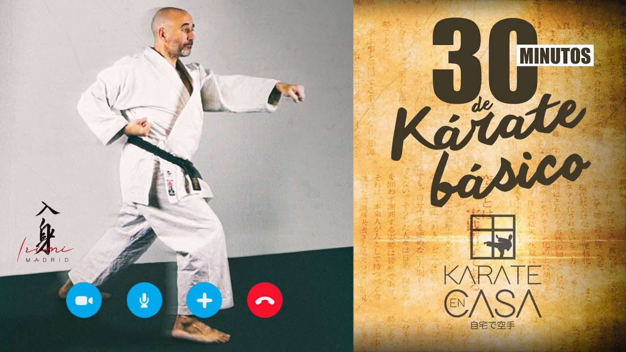 30 minutos de Karate básico. Karate en Casa - YouTube