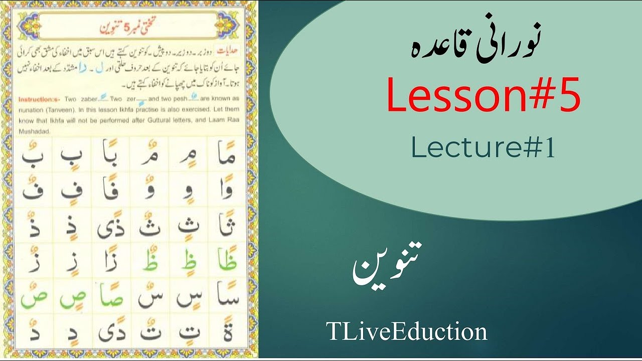 Easy and Simple way to Learn Noorani Qaida |Lesson#5| Lec#1 - YouTube