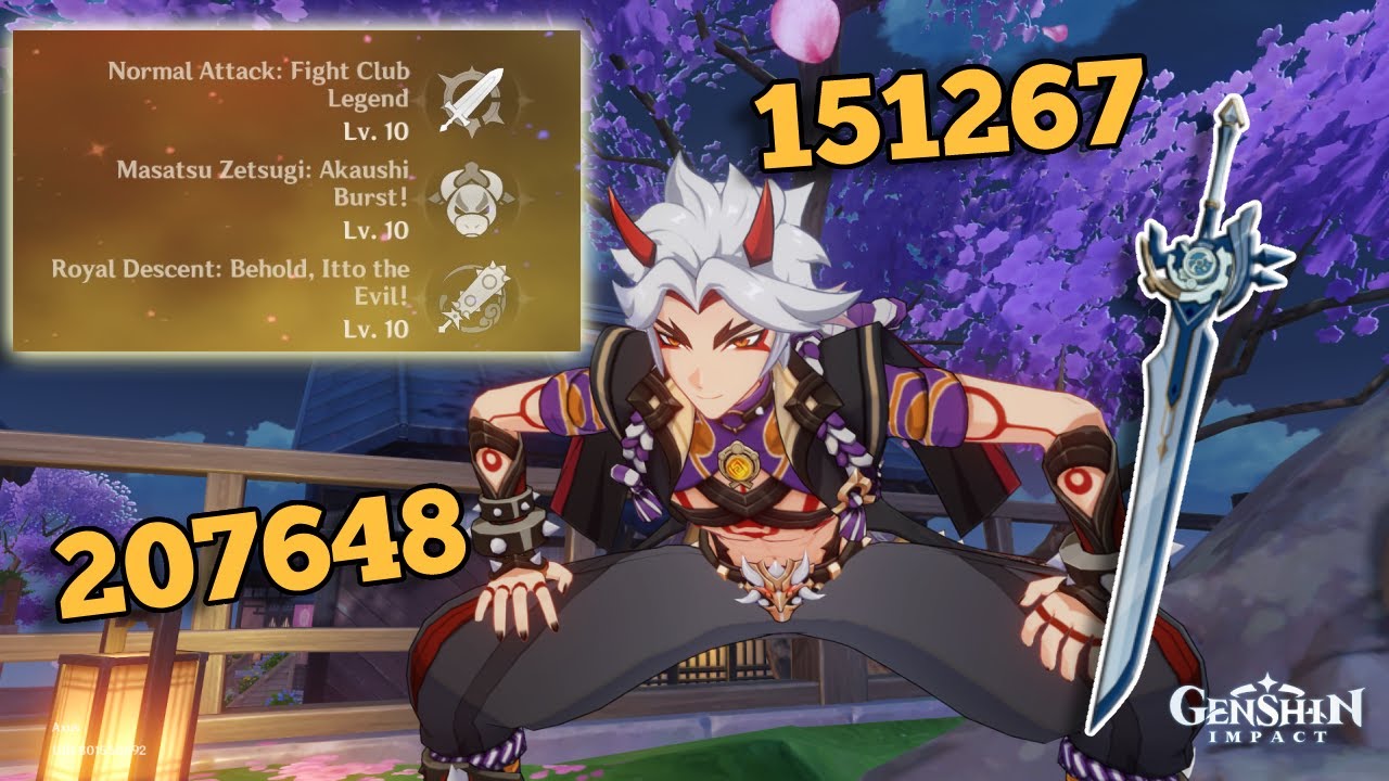 My 10/10/10 Bull Chucker | How Good is F2P Itto? Genshin Impact - YouTube