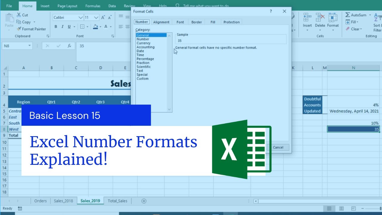 What are number formats in Excel | Excel Tips & Tricks - YouTube