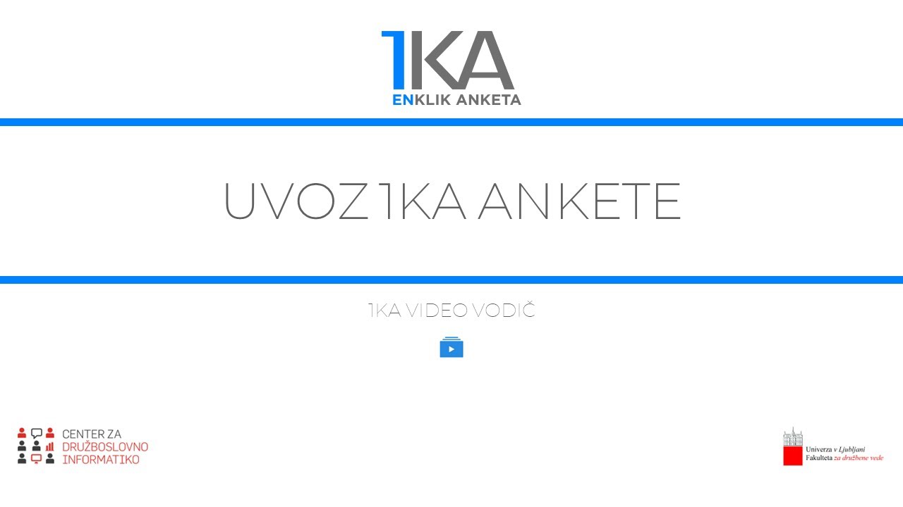 Uvoz 1KA ankete - YouTube