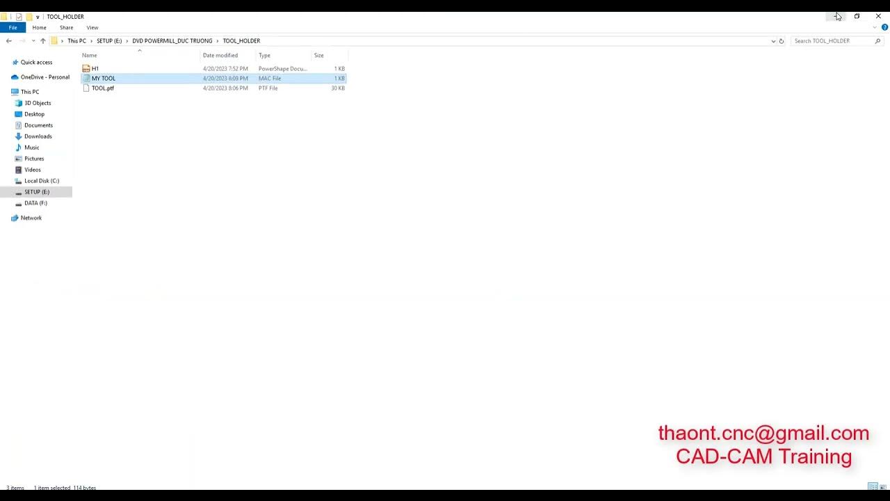Powermill Tool Library - YouTube