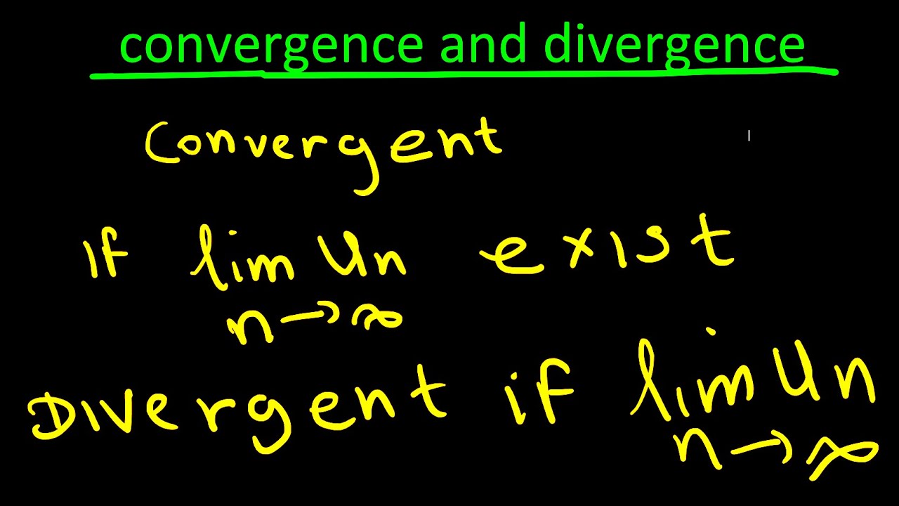 convergence and divergence of a sequence - YouTube