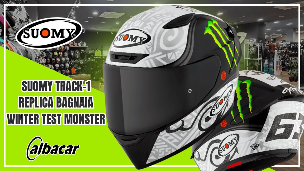 CASCO SUOMY TRACK-1 REPLICA BAGNAIA WINTER TEST MONSTER 💥 - YouTube