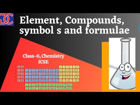 Class-6, Chemistry, ICSE, Element, Compounds, Symbols and Formuae full ...