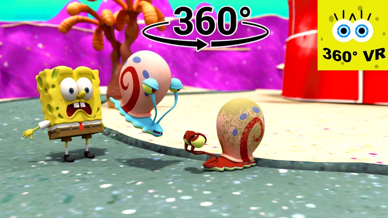 SpongeBob 360° VR | Angry Gary - YouTube