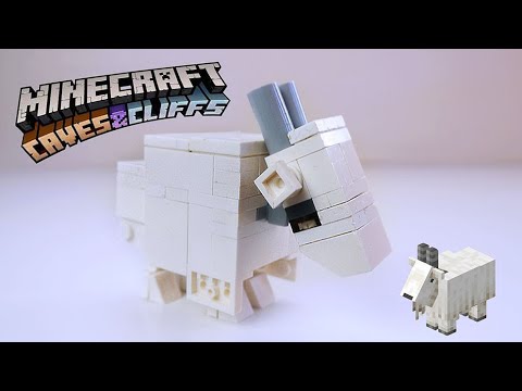 The Minecraft Goat from 1.17 made out of LEGOS! - YouTube