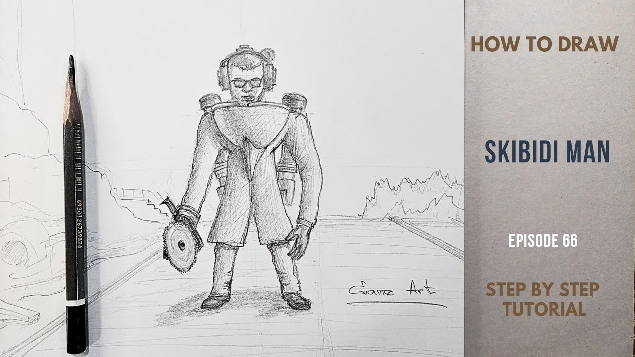 Skibidi Toilet 66 😱😱😱 How to draw Skibidi Man - YouTube