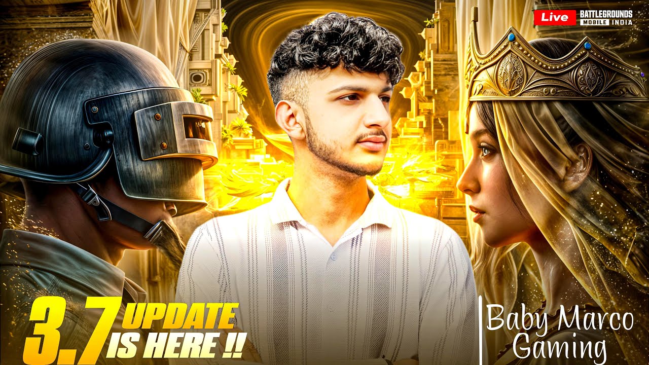 BGMI LIVE -🔥FINALLY BGMI 3.7 UPDATE IS HERE | Golden Dynasty Theme Mode ...