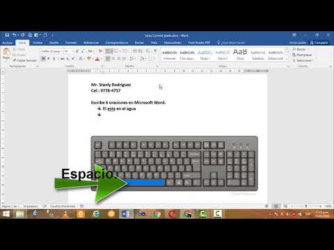 Tecla espacio en el teclado - YouTube