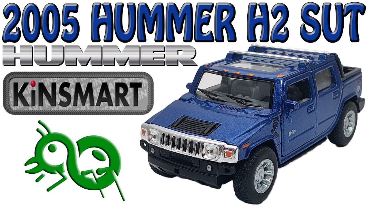 Kinsmart 2005 Hummer H2 SUT Double Cab Glossy Blue Miniatur Mobil ...