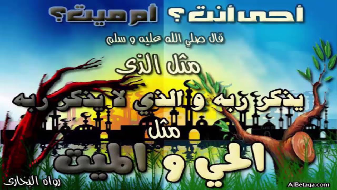 الموضوع رقم 234 حديث 🔥 مثل الذي يذكر ربه 🔥 هل انت حي ؟؟ ام