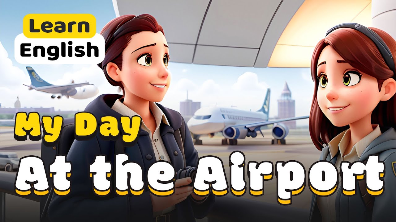 My Day At the Airport: Improve your English with Conversation - YouTube