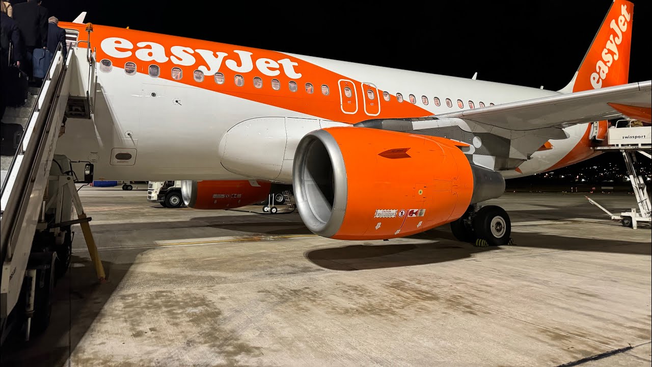 EasyJet Airbus A319 Taxi and Take-Off From Thessaloniki Airport - YouTube