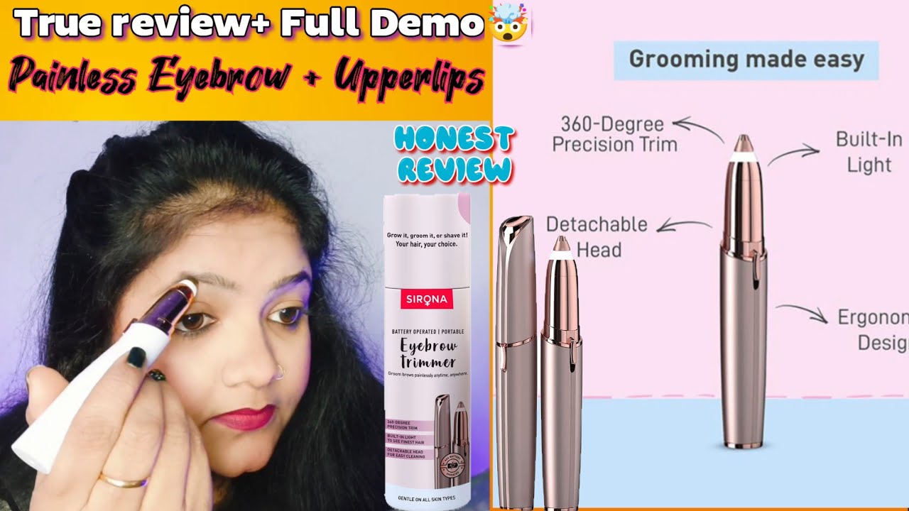 Eyebrow hair trimmer/how to use/work or waste/review & demo/best hair ...