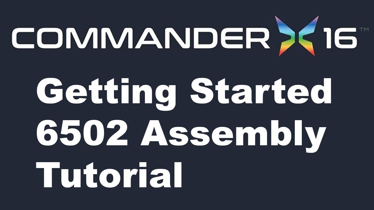Commander X16: 6502 Assembly Hello World - YouTube