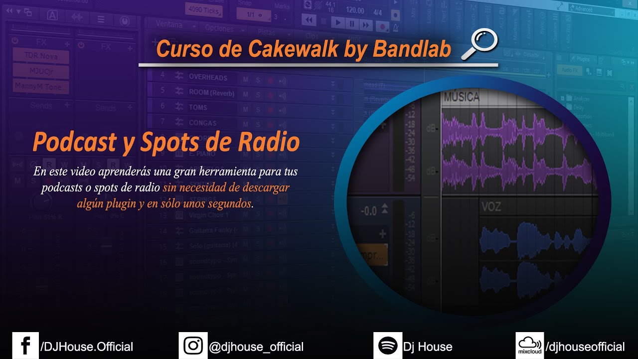 Crea tus propios spots de radio o podcasts con Cakewalk by Bandlab ...