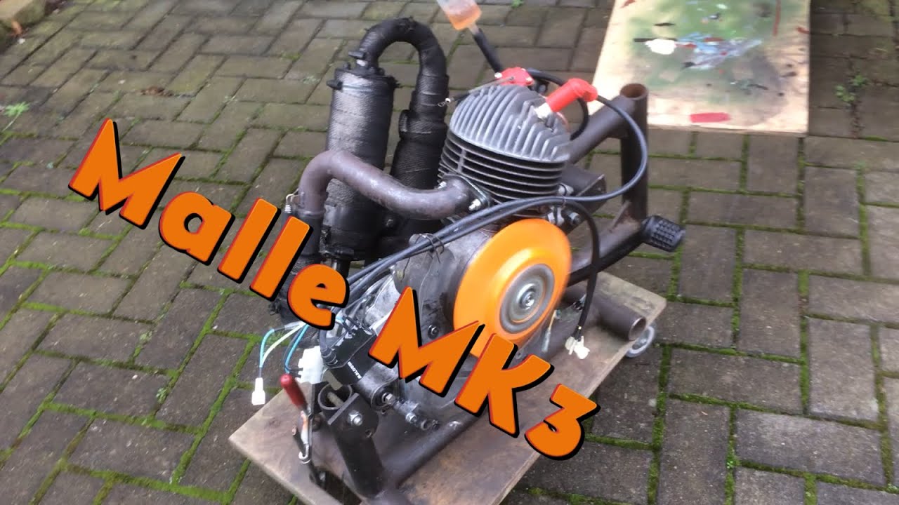 Vespa Start Malossi mk3, motorsetup - YouTube