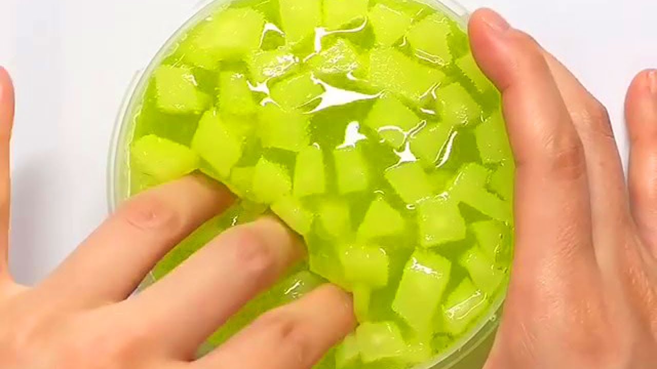 Mixing Jelly Cube and Slime - Jelly Cube Slime | Satisfying Slime Video ...