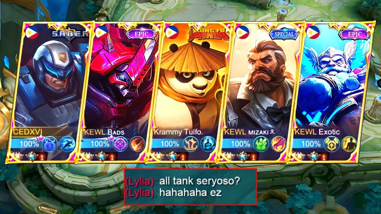 5 MAN TANK IN RANKED GAME! (World's best tank in one team!?) - YouTube