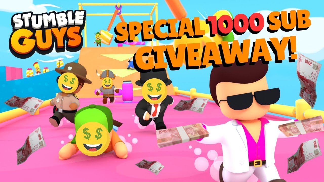 🔴[LIVE] GIVEAWAY UNTUK VIEWER SPECIAL 1000 SUBSCRIBER - Stumble Guys ...