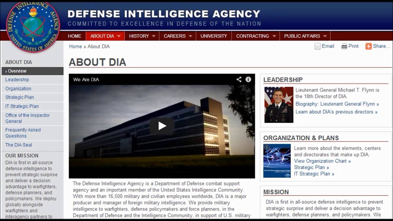 The Defence Clandestine Service Web Page (CIA) February 19, 2013 - YouTube