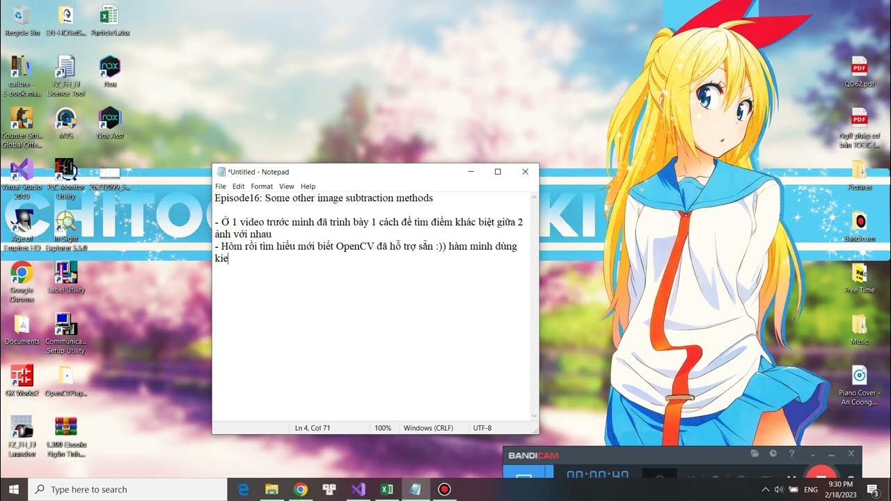 Episode16: Some Image Subtraction Methods - OpenCVSharp - YouTube
