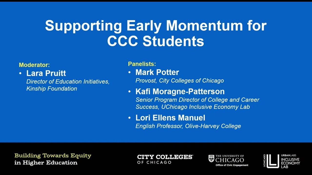 Supporting Early Momentum for CCC Students - YouTube