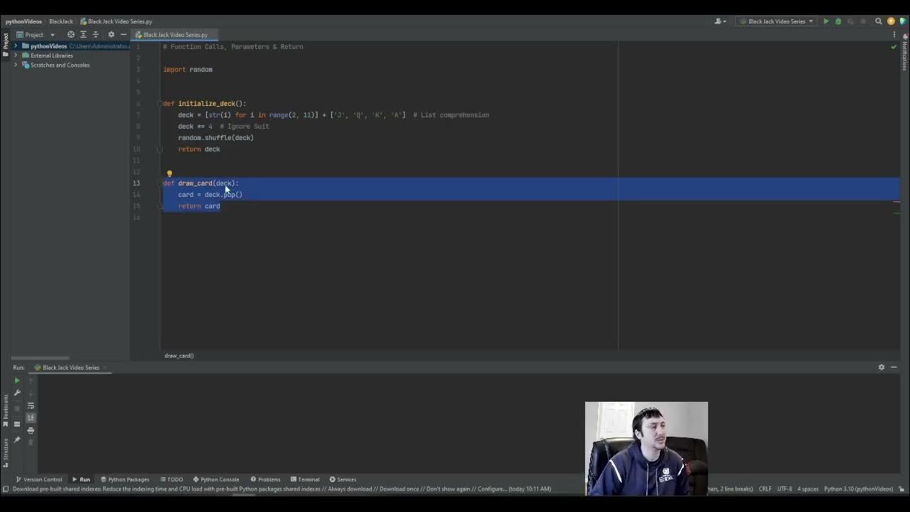 Function Calls, Parameters & Return (3/7) - Python for Beginners - YouTube