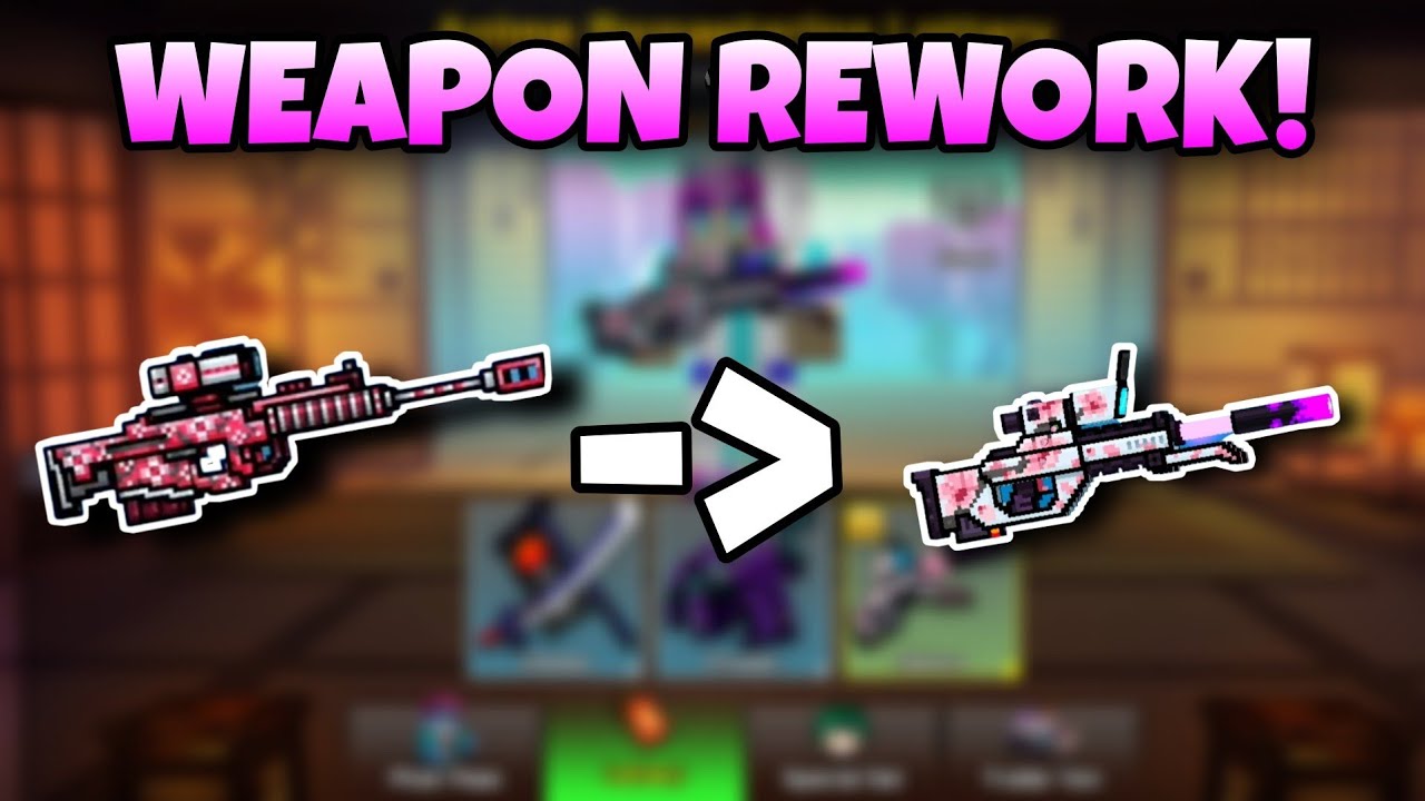 Sakura has been reworked (comparing with the old version) | Pixel Gun ...