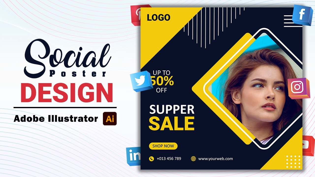 Pro Tips for Instagram Poster design | Social Poster Design in Adobe ...