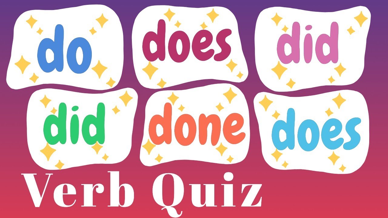 "Do, Did, Done, Doing" Verb Quiz! American English! | English Grammar ...