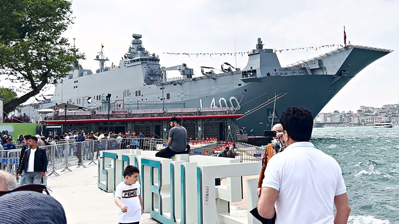 Battle ship / TCG Anadolu / Istanbul / Turkey - YouTube