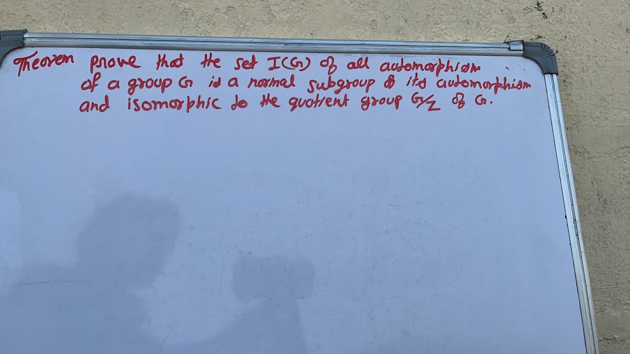 Group theory 2 (automorphism)semester 5 L7 - YouTube