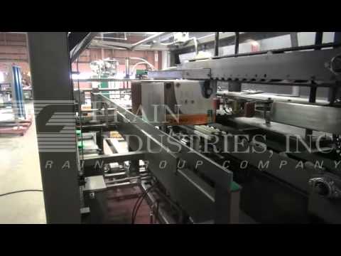 ABC Model 130T, automatic, case erector, bottom tape sealer - YouTube