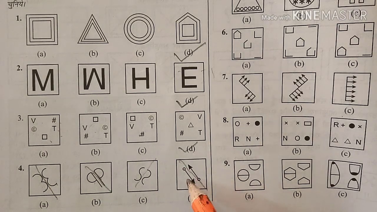 Non-verbal Reasoning classification /for SSC, BANKING, RAILWAYS AND ALL ...