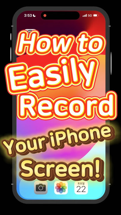 How to Easily Record Your iPhone Screen! - YouTube
