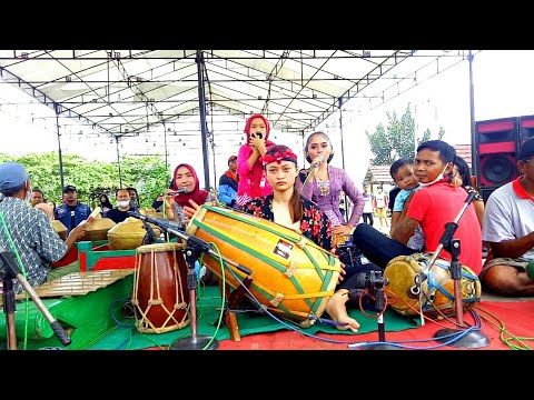 Aksi Hebat Pengendang Cantik Firda Apriani, Bersama Ebeg Aji Suryo Karta