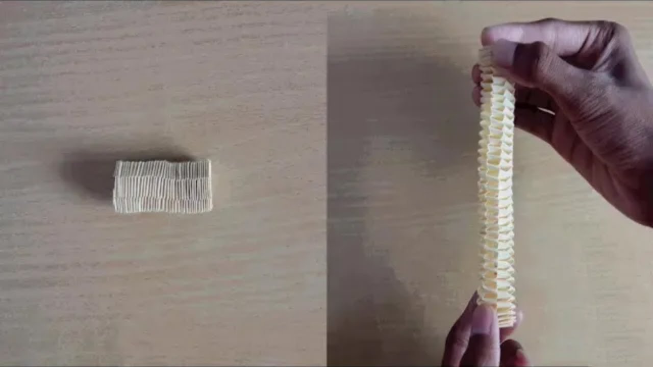 How To Make a Paper Slinky Keychain | Artworks By Sameer - YouTube