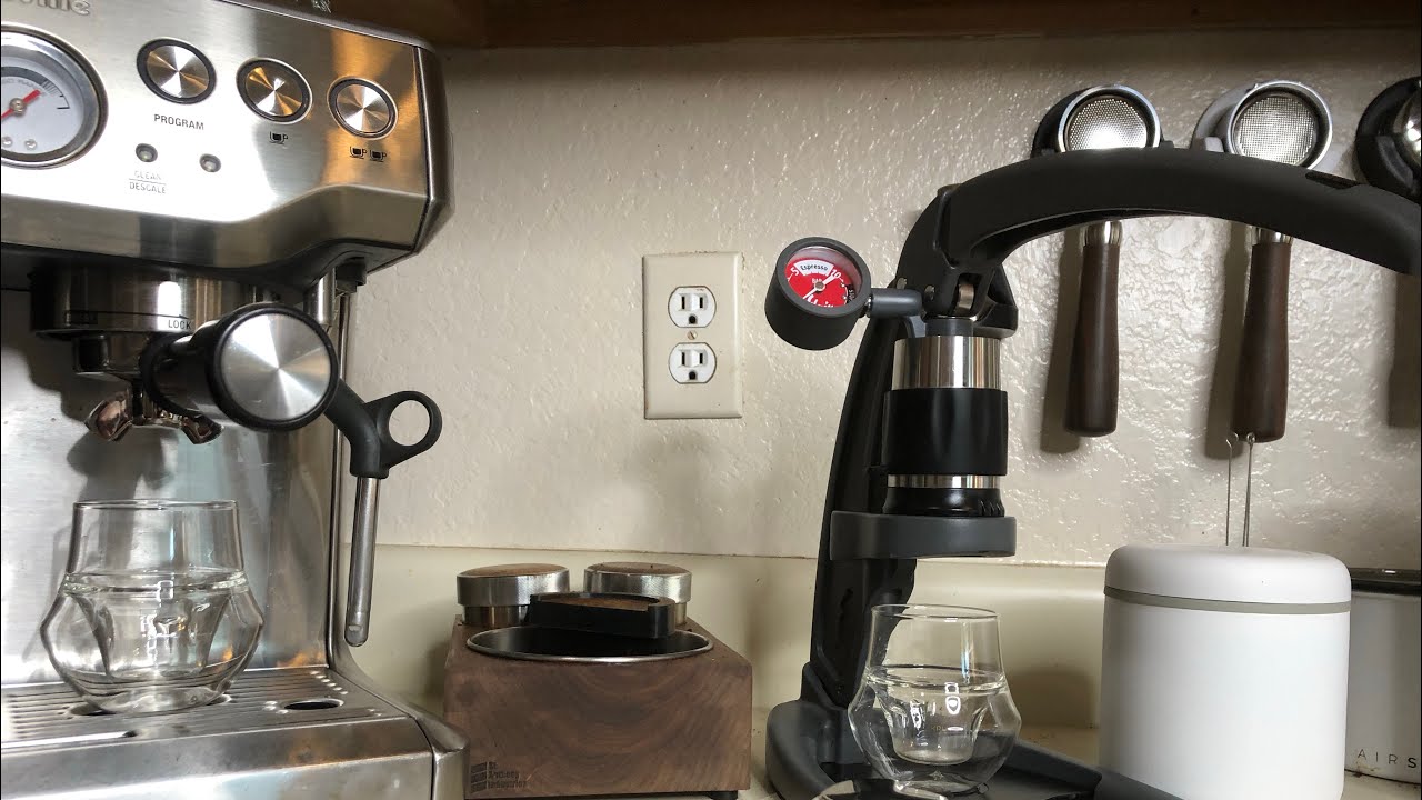 Flair Espresso Maker vs. Breville Barista Express - YouTube