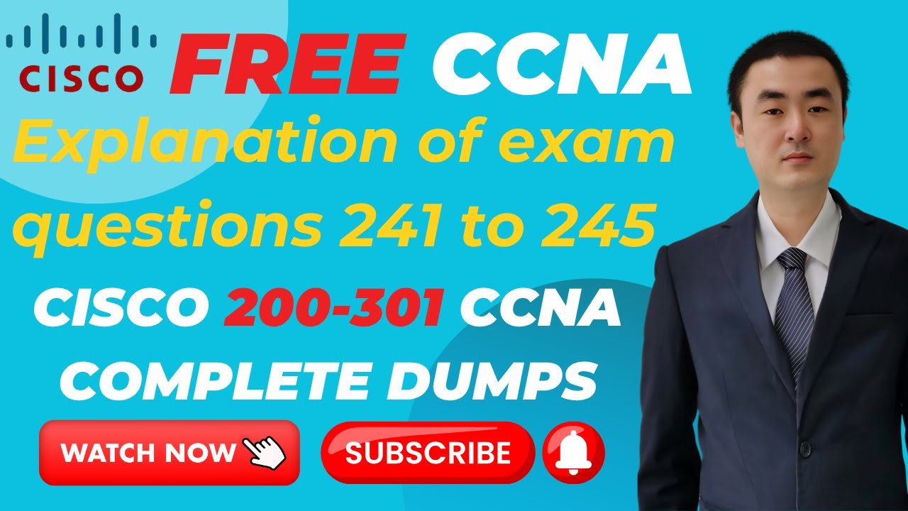 Episode 49 | Free Dumps of CCNA | Explanation of Exam Questions | Cisco ...